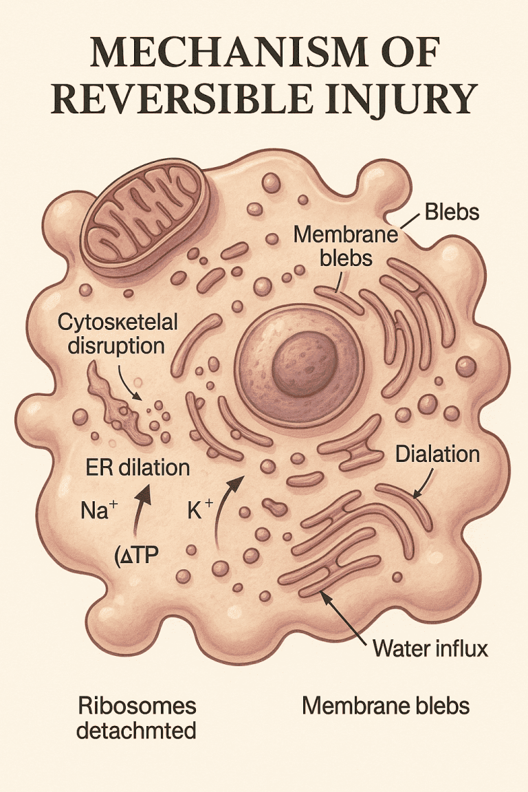 REVERSIBLE CELL INJURY: MECHANISM, MORPHOLOGY AND HIGH-YIELD MCQs ...