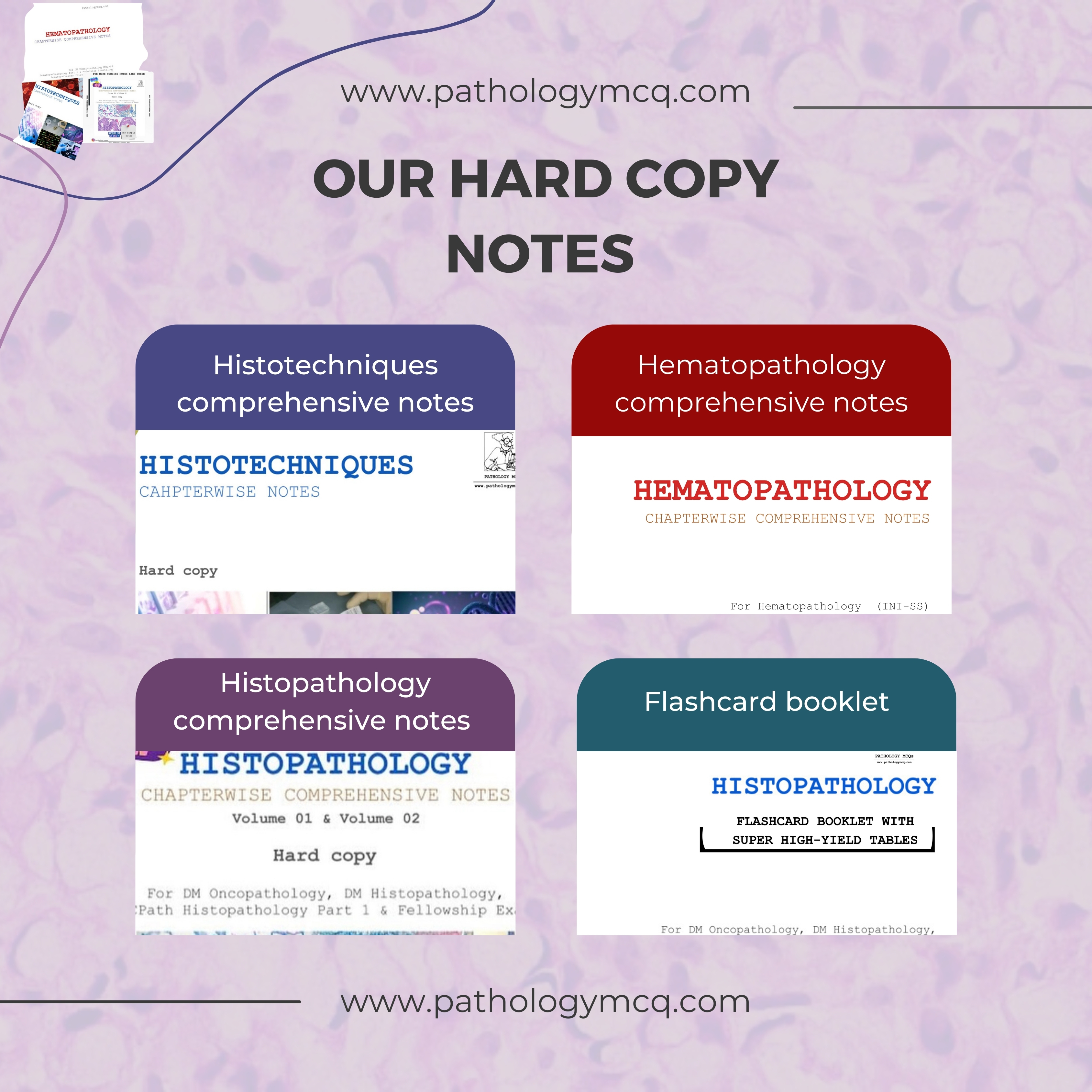 OUR NOTES (HARD COPIES)- PATHOLOGY MCQs