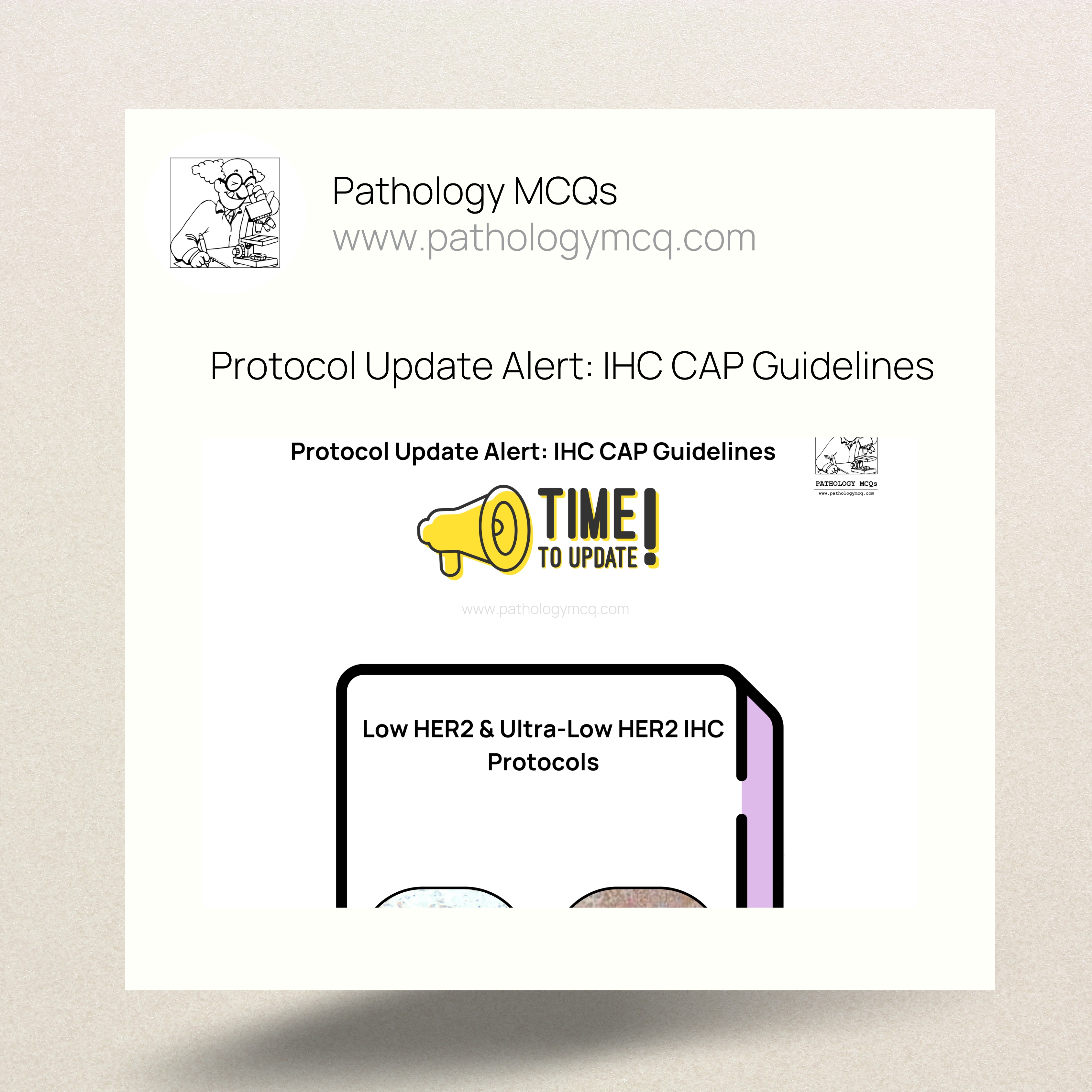 Understanding Low and Ultra-Low HER2 in CAP Guidelines - PATHOLOGY MCQs